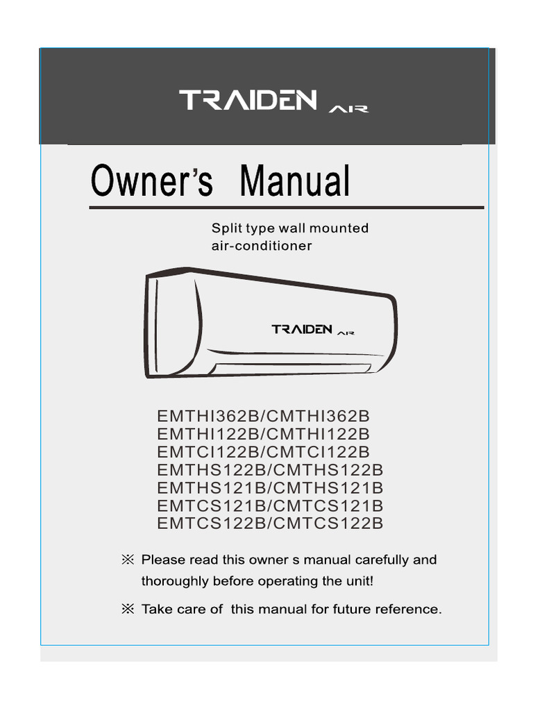 Traiden MiniSplit | PDF