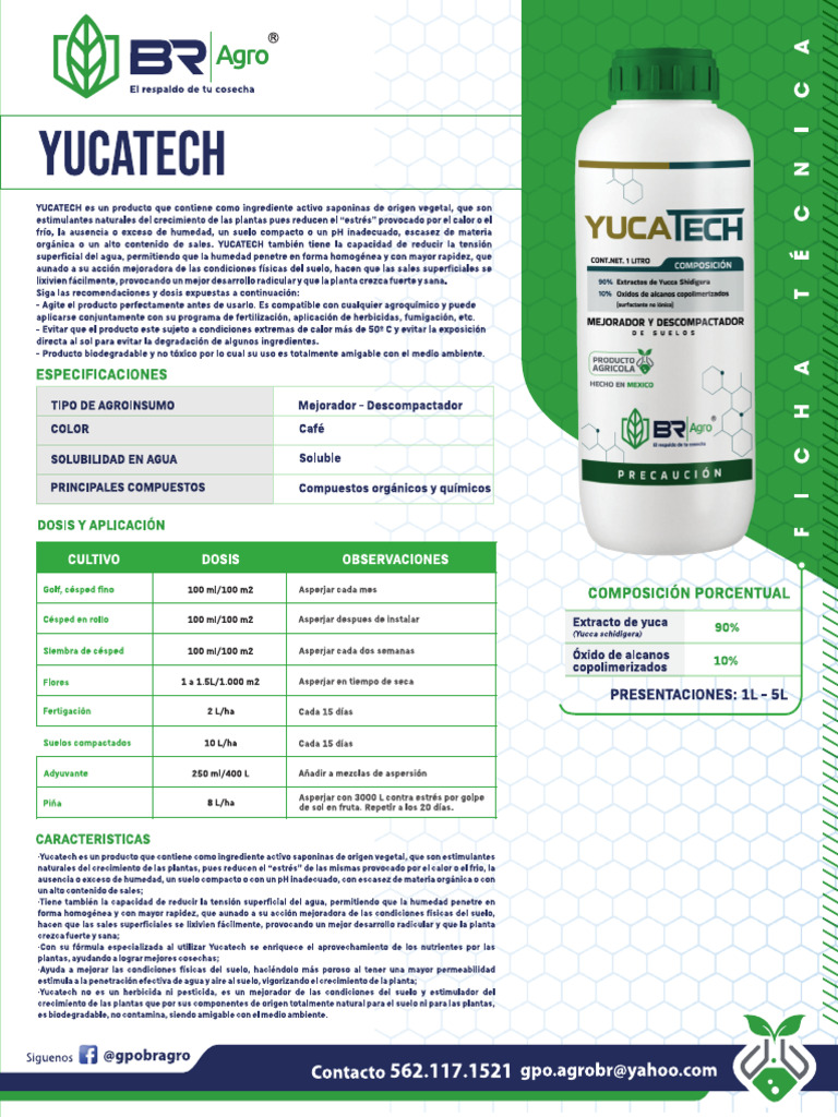 Yucatech Ficha Tecnica | PDF