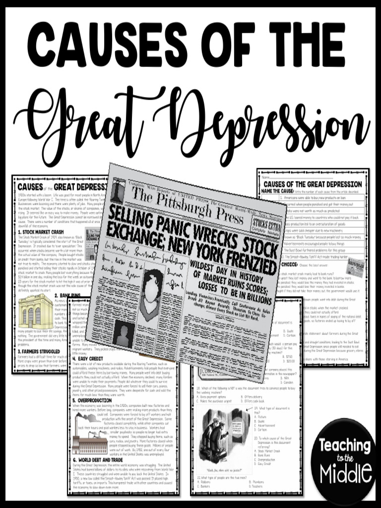 Great Depression: Causes of The | PDF