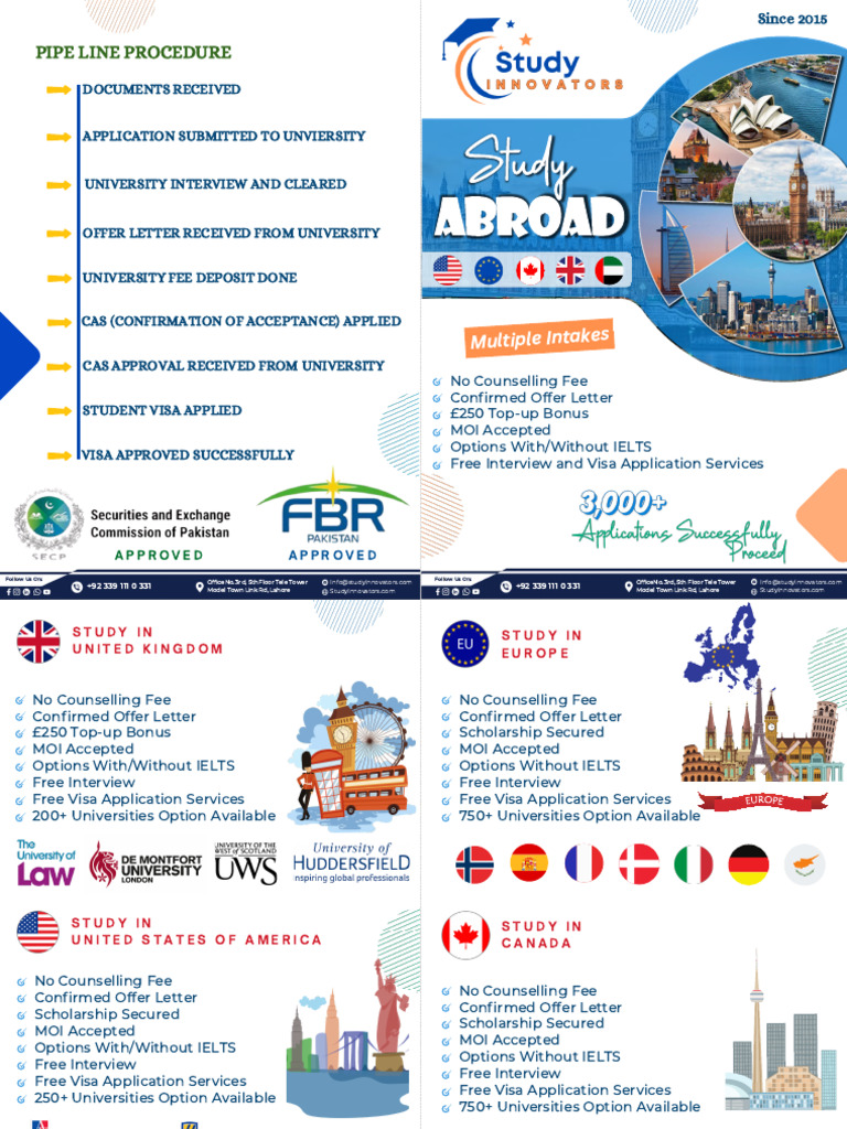 Study in UK, Study Abroad by Study Innovators | PDF | International ...