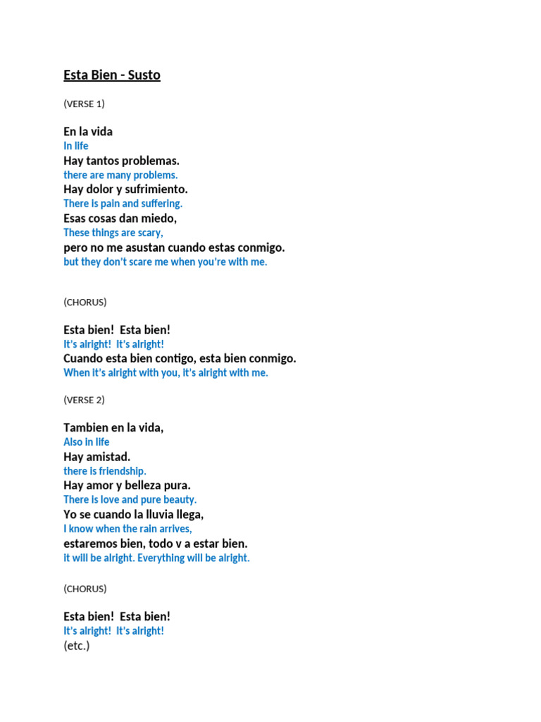 Esta Bien | PDF