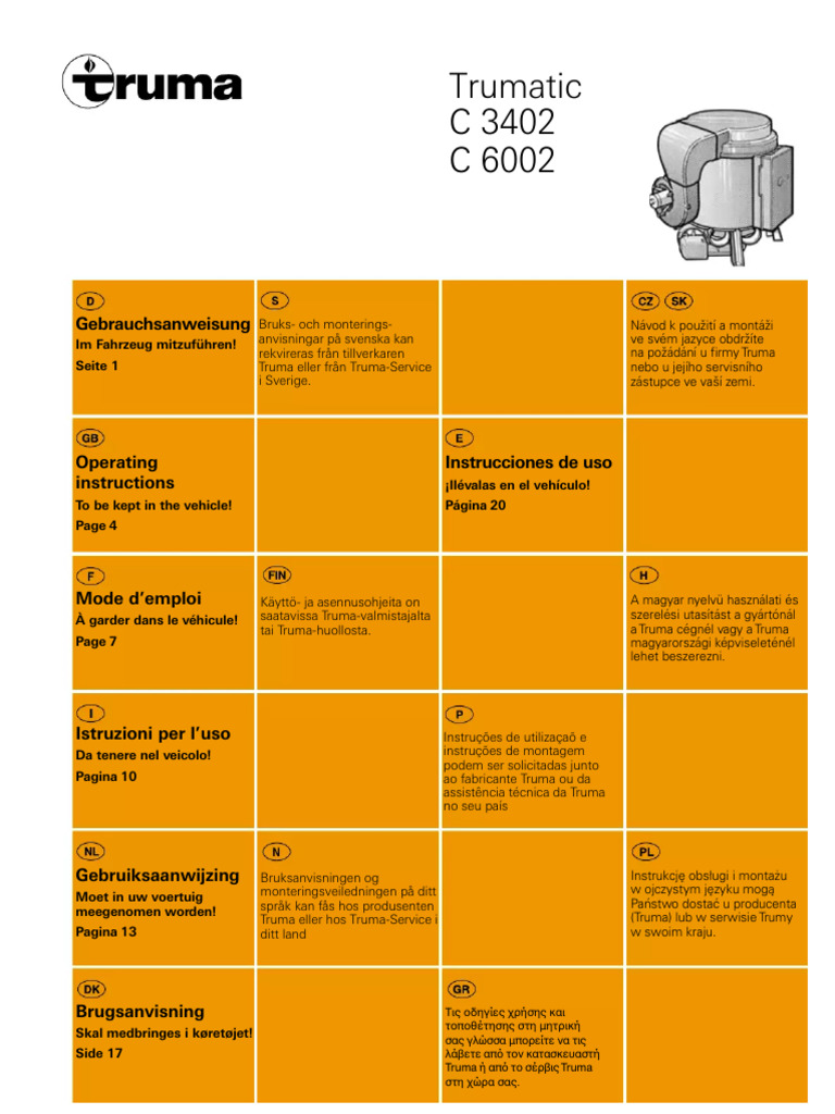 Manual Trumatic C 3402 (Español - 28 páginas) | PDF