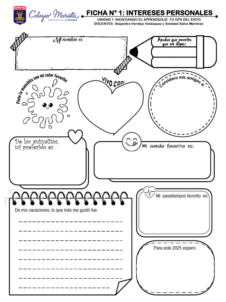 F1 Act. - Or - Ficha 1 - Intereses personales | PDF