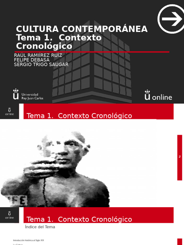 Ppt Tema 1 Cultura Contemporanea | PDF | Realismo literario | Vanguardia