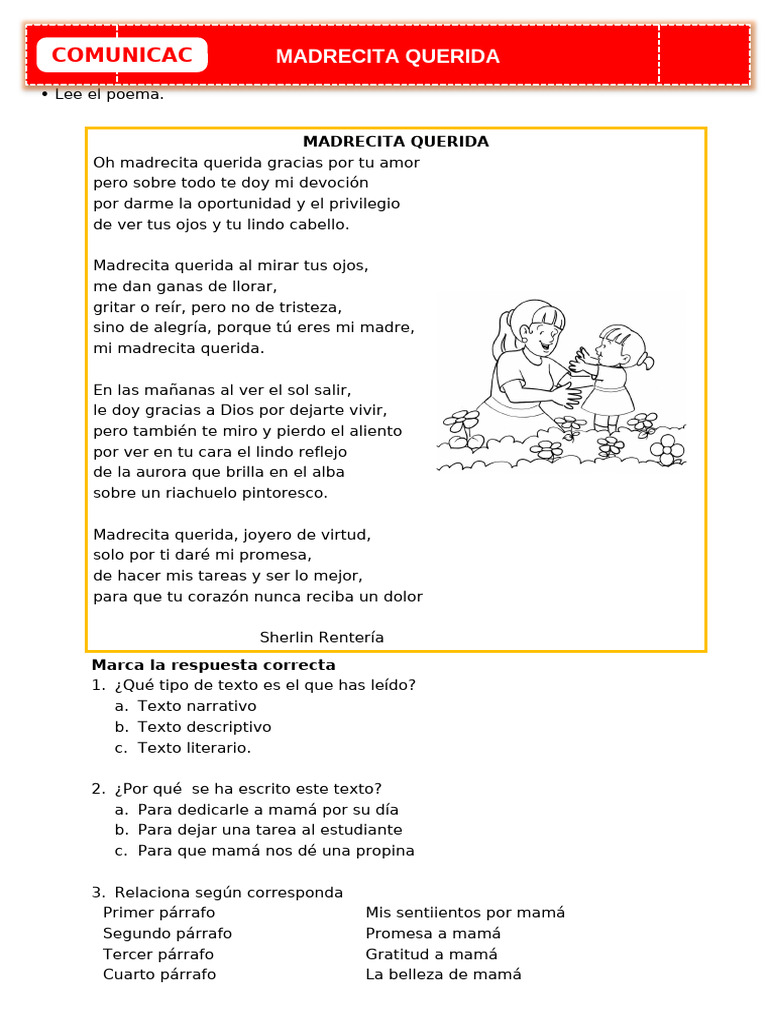 Leemos Juntos Madrecita Querida | PDF