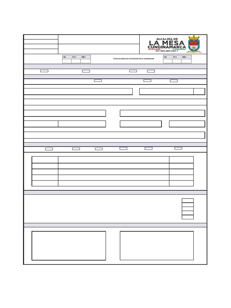 Formulario Registro Ica | PDF