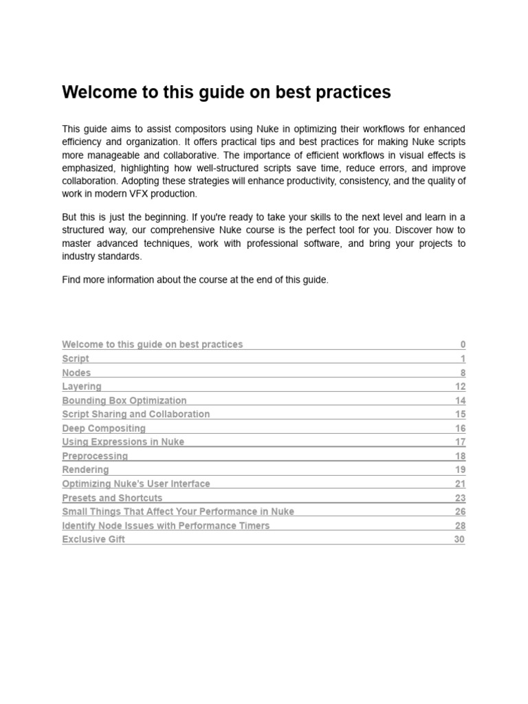 Foundry Nuke Compositing Best Practice | PDF | Rendering (Computer Graphics) | Exposure ...