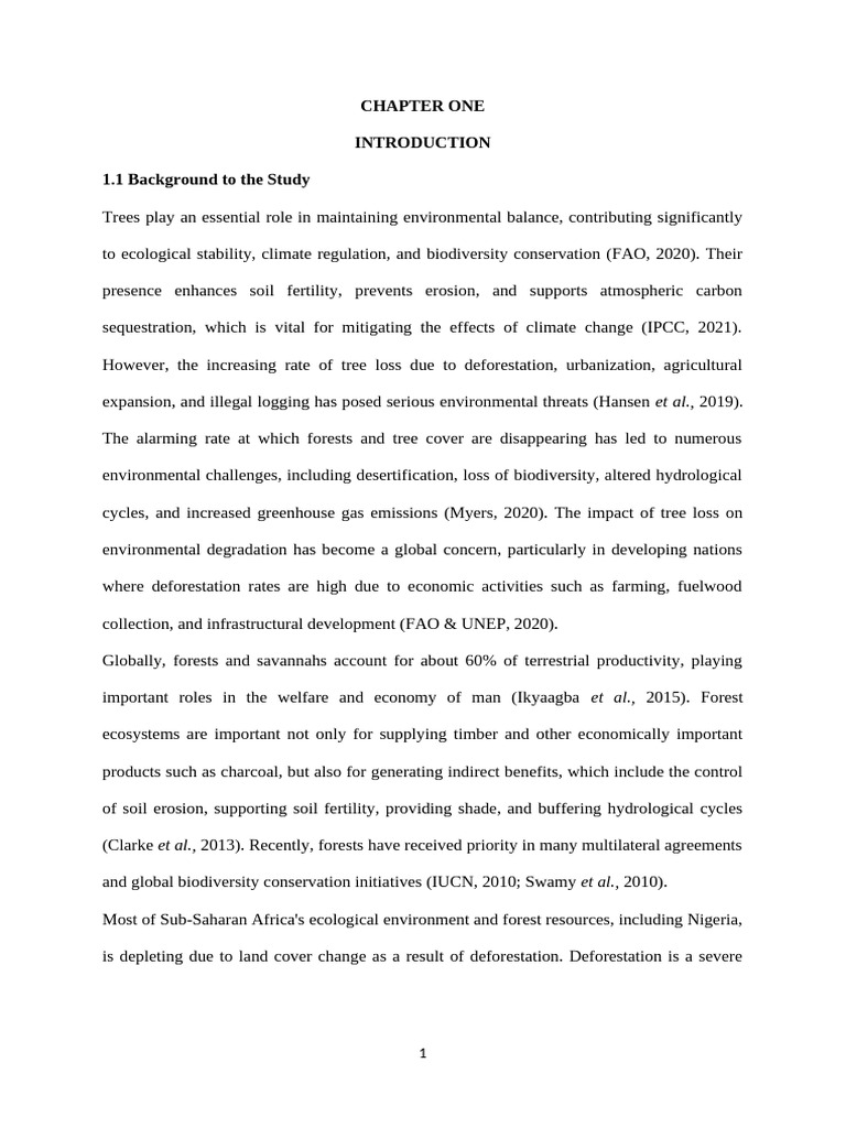 The Loss of Trees in Community Degradation | PDF | Deforestation ...