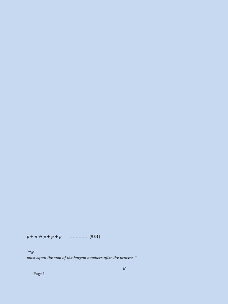 UNIT 9 S.6 PROPERTIES OF QUARKS TO Be Print Out | PDF | Quark | Hadron