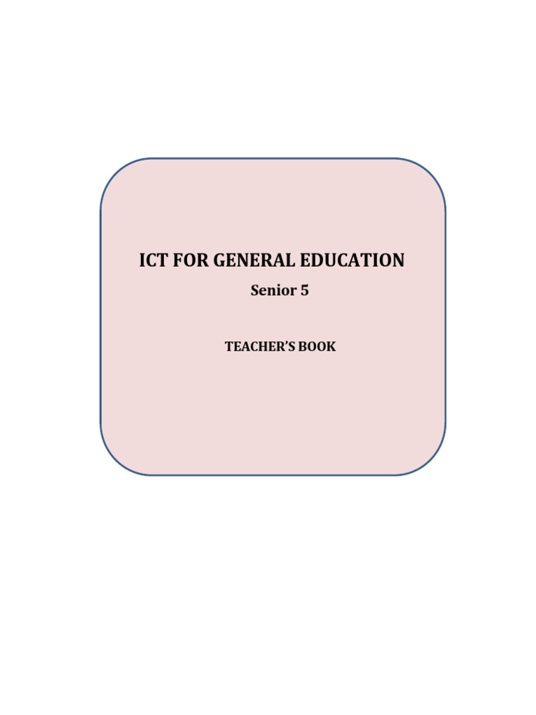 Ict S5 TG | PDF | Educational Assessment | Learning
