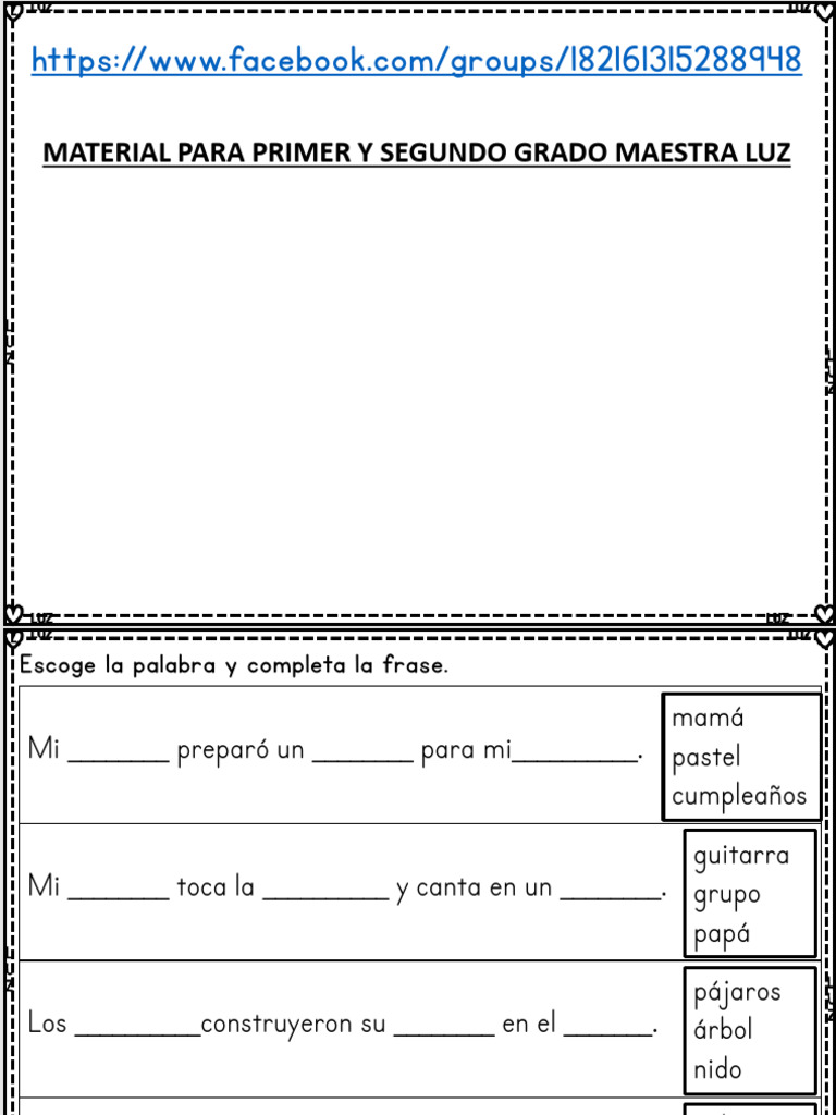 59 Completando y Formando Oraciones | PDF