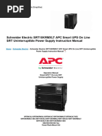 APC SRT3000 Installation Guide | PDF | Mains Electricity | Icon (Computing)