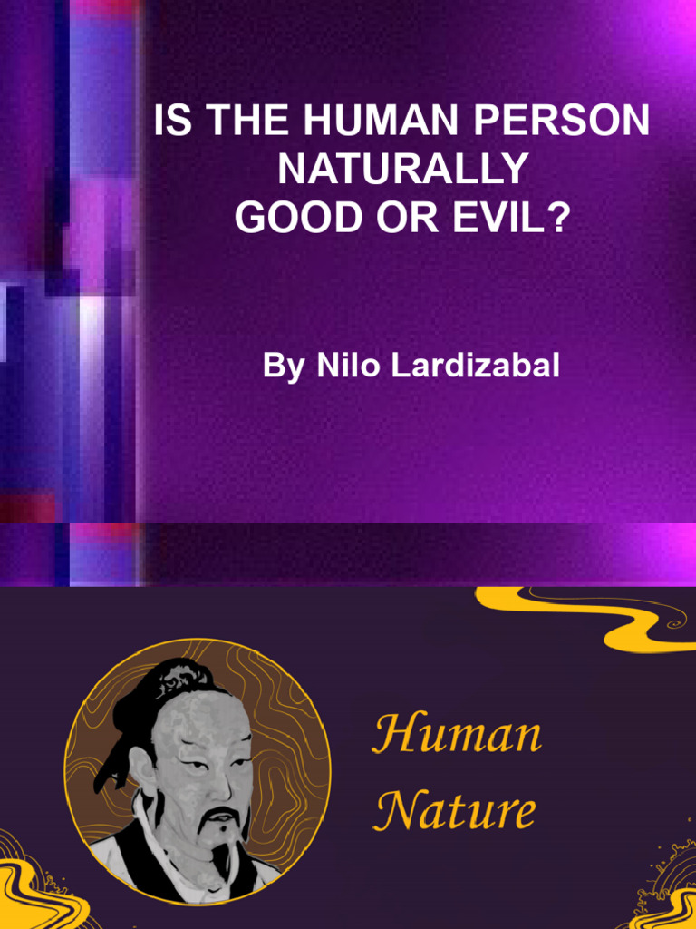 Is Human Nature Good or Evil PCU Ethics | PDF