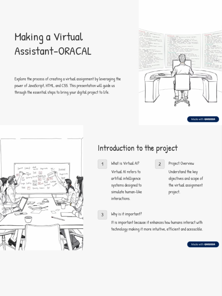 Making A Virtual Assistant ORACAL | PDF | Software Prototyping | Java ...