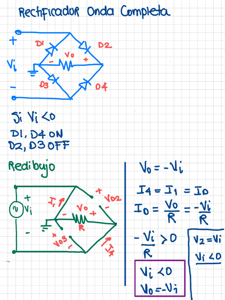 FDE. Diodos Rectificador Onda Completa | PDF