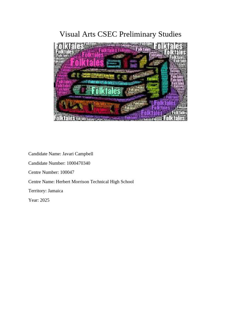 Visual Arts CSEC Preliminary Studies | PDF