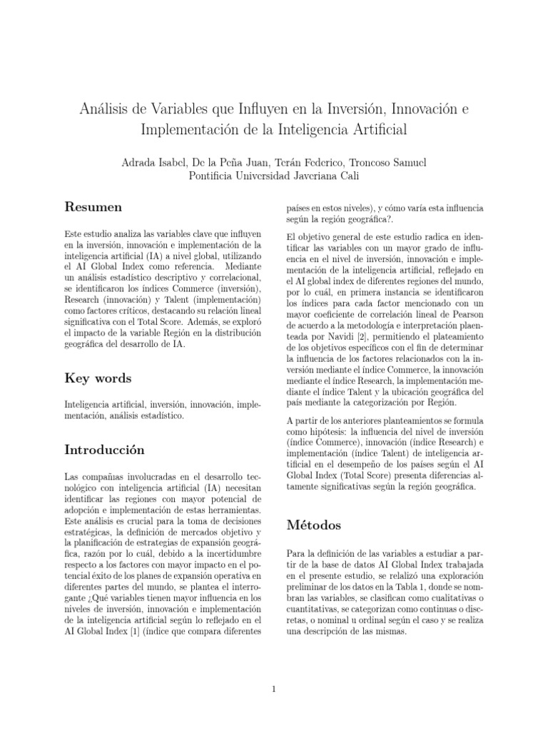 Avance2 Proyecto | PDF | Mediana | Inteligencia artificial