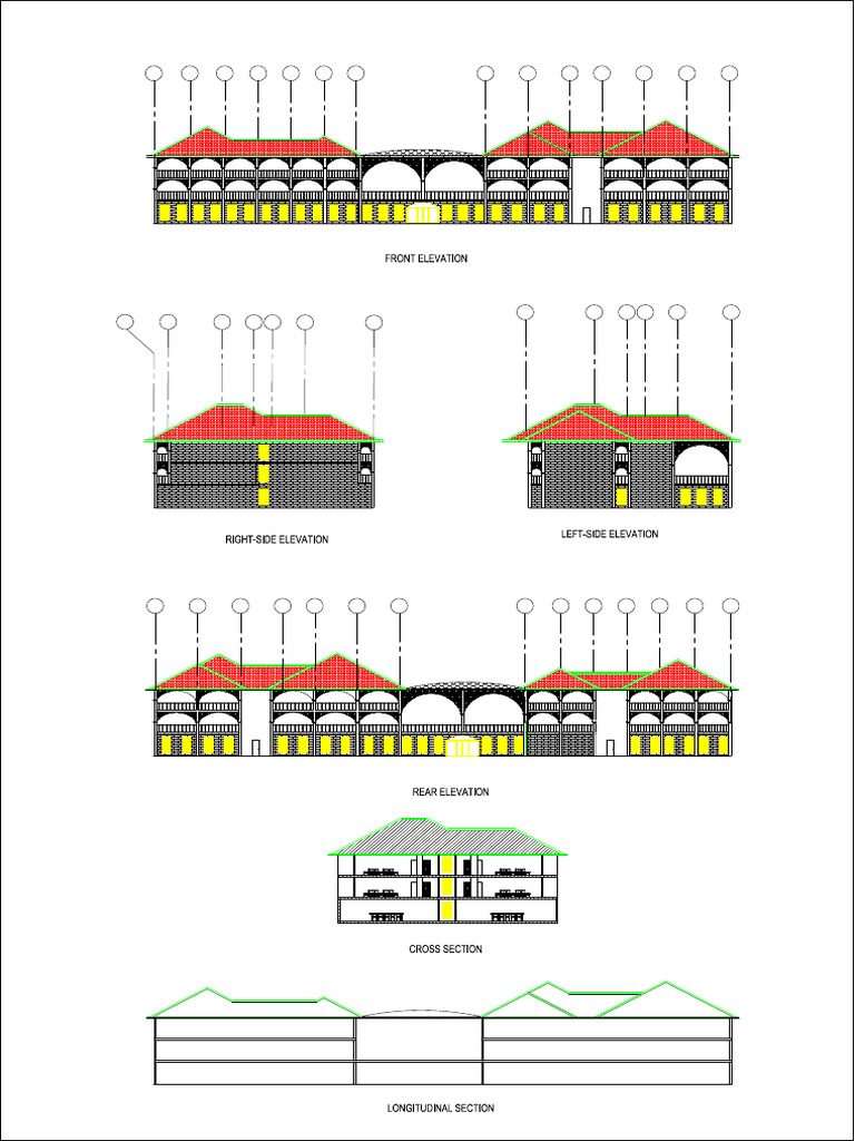 Apartelle Elevations Sections | PDF