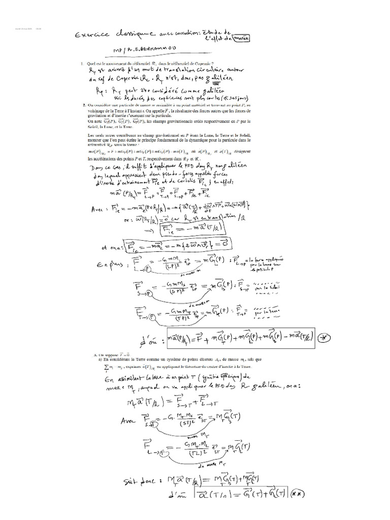 Effet de Marrã© (Exercice Classique Avec Corrigã©) | PDF