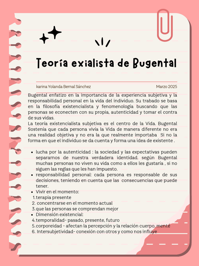 Teorías Existenciales | PDF