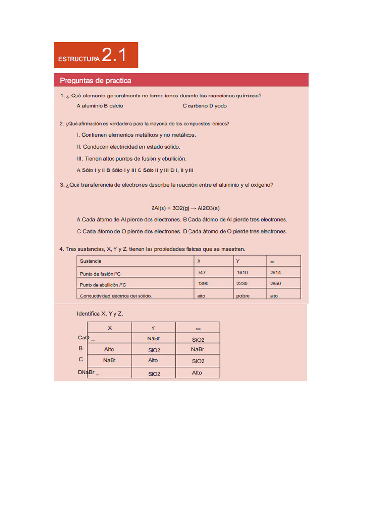 ESTRUCTURA 2 Ejercicios | PDF