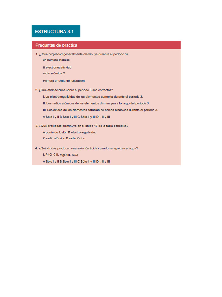 ESTRUCTURA 3 Ejercicios | PDF