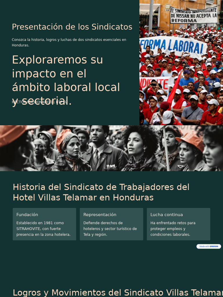 Historia y Logros de Sindicatos en Honduras | PDF