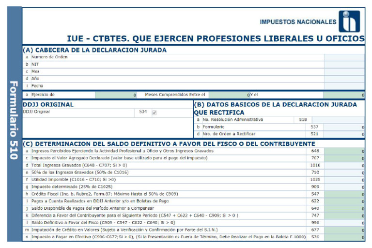 Formulario 510 v2 | PDF