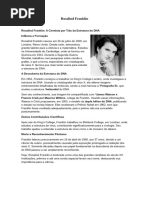 Biografia de Rosalind Franklin | PDF
