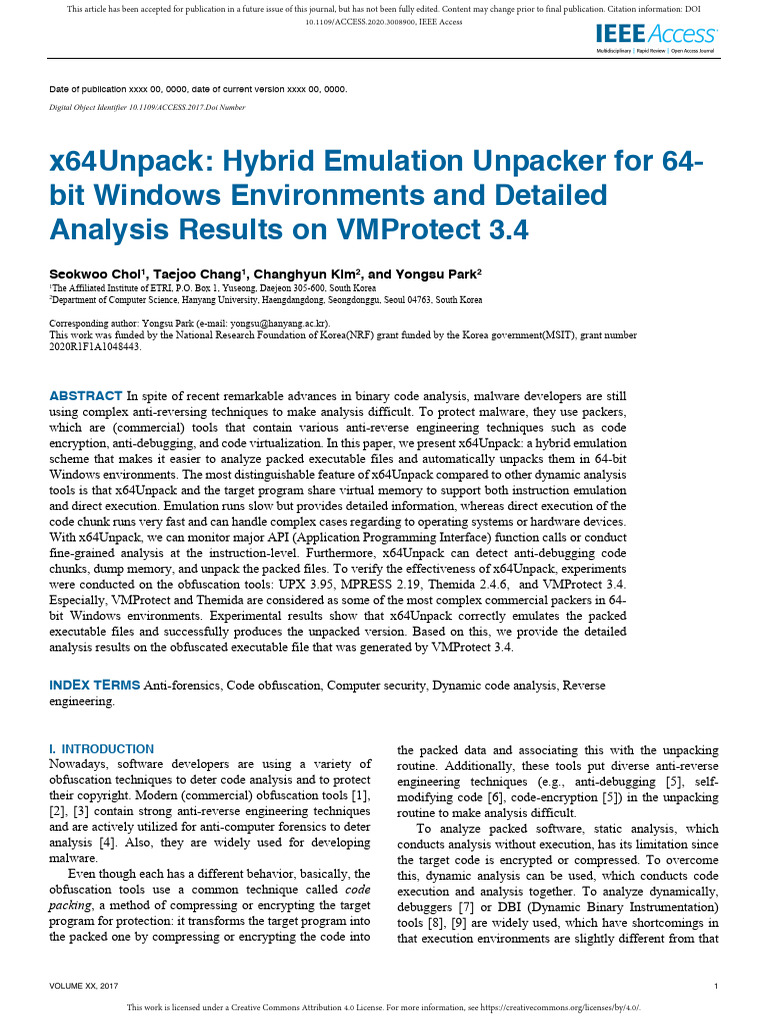 X64Unpack Hybrid Emulation Unpacker For 64-Bit Win | PDF | Emulator ...