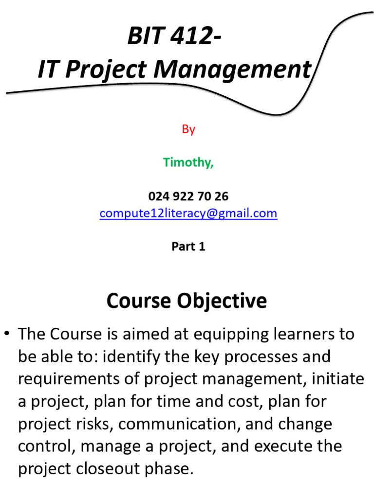 IT Project Management Essentials Guide | PDF | Project Management ...