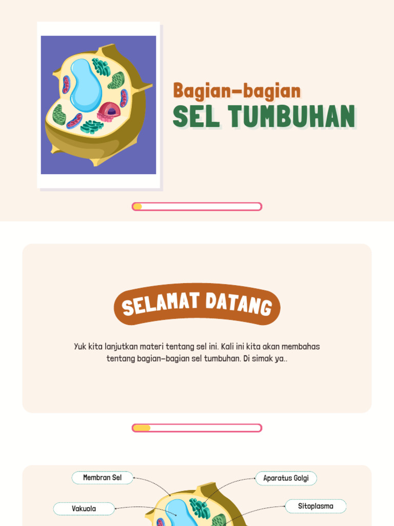 Bagian-Bagian Sel Tumbuhan | PDF