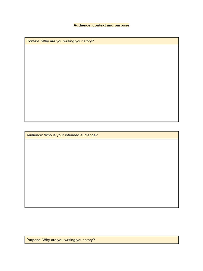 T1 - Audience, Context and Purpose | PDF