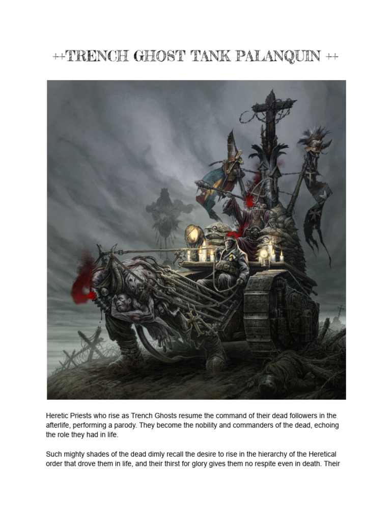 Trench Ghost Tank Palanquin | PDF | Tanks