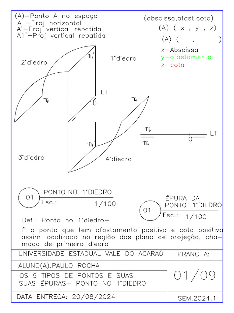 Ponto 1 Diedro | PDF