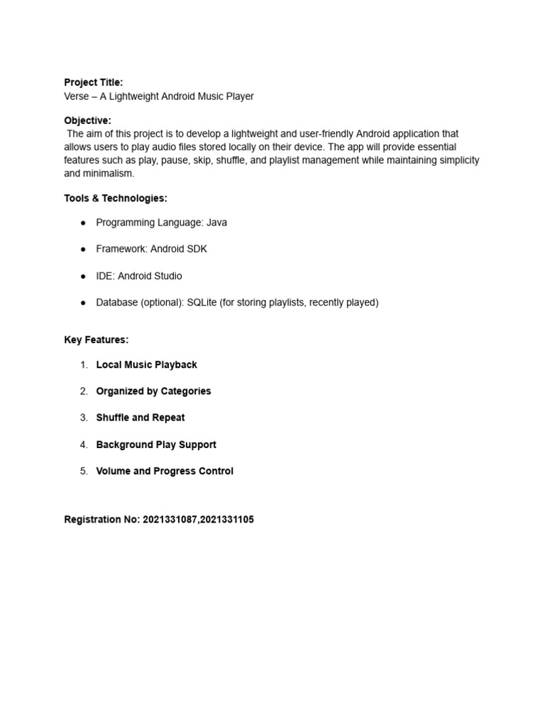 Project Proposal | PDF