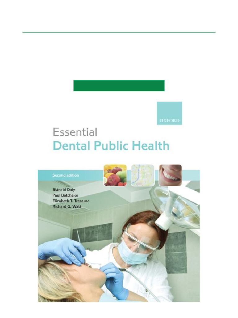 Reader's Pick Essential Dental Public Health - 2nd Edition Ebook Full ...