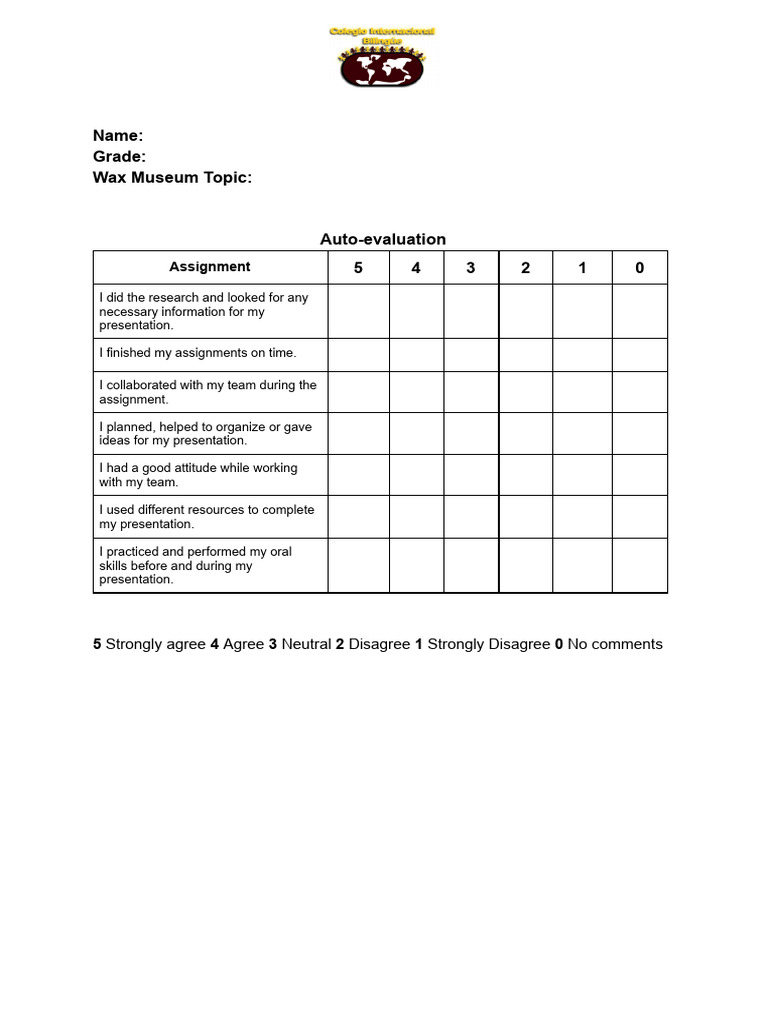 Autoevaluation and Co-Evaluation | PDF