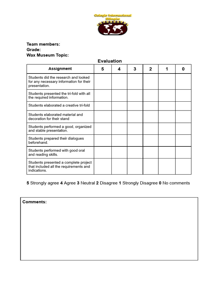 Wax Museum Evaluation | PDF