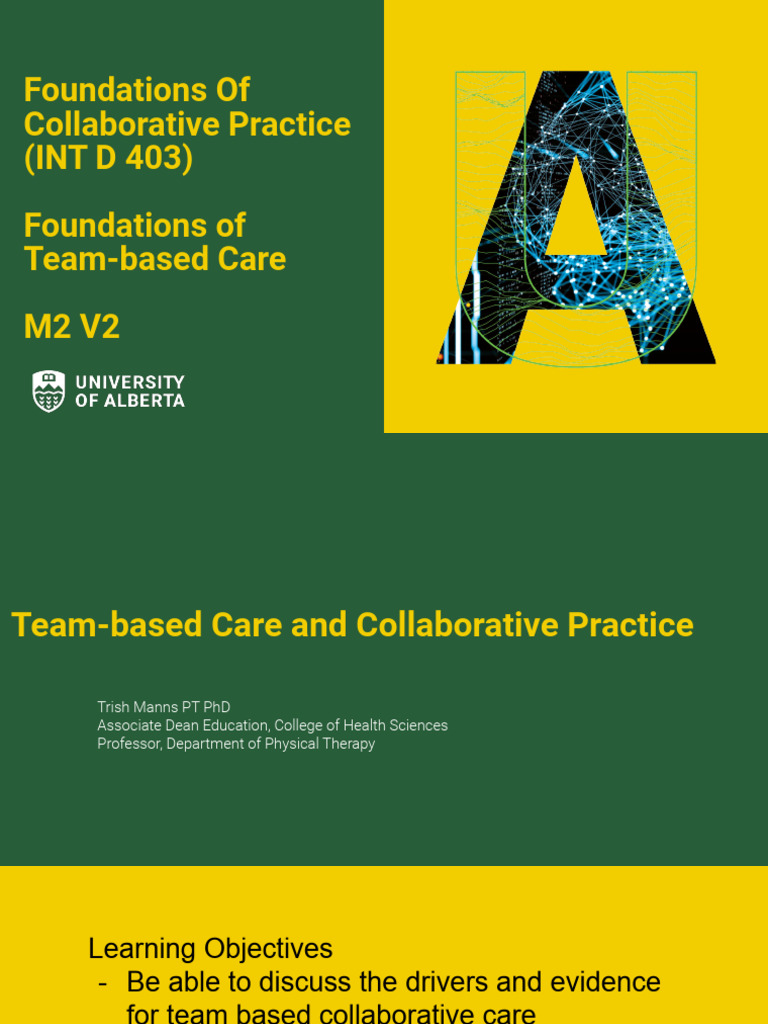 Module 2 - Foundations of Team-based Care | PDF | Health Care | Occupational Burnout
