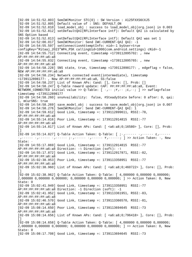 Network Connection Monitoring Log | PDF