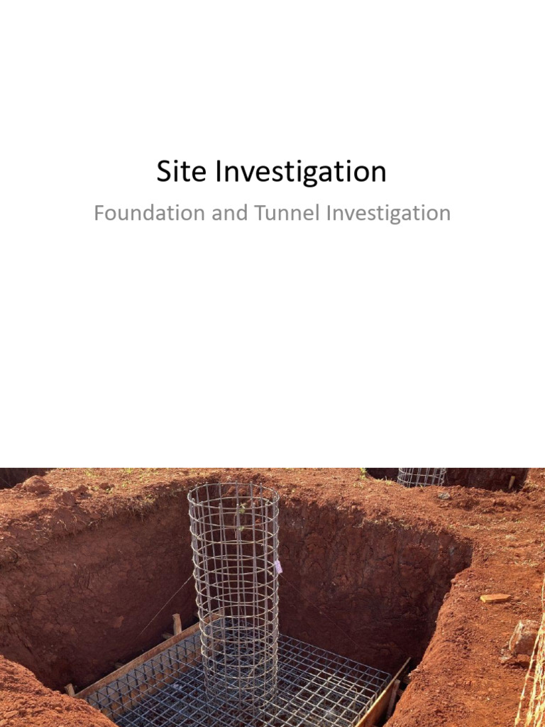 Site Investigation Foundation and Tunnel | PDF | Fault (Geology) | Geology