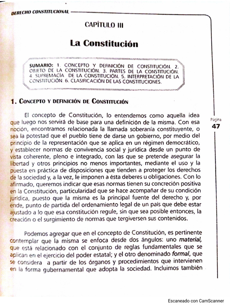 Capitulo 3 Constitucional | PDF