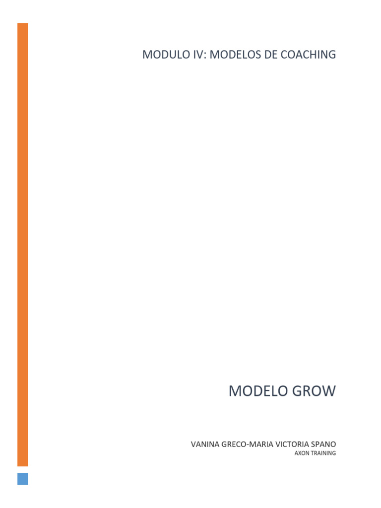Modelo - de - Coaching - Grow | PDF | Liderazgo