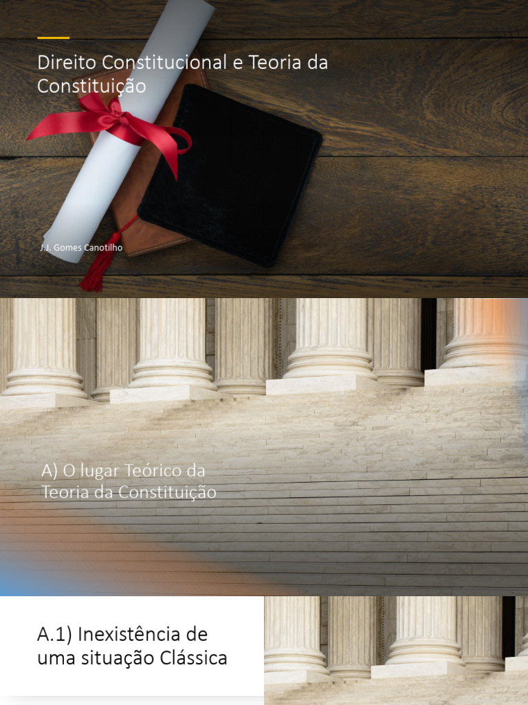 Teoria da Constituição e Direito Constitucional | PDF | Constituição ...