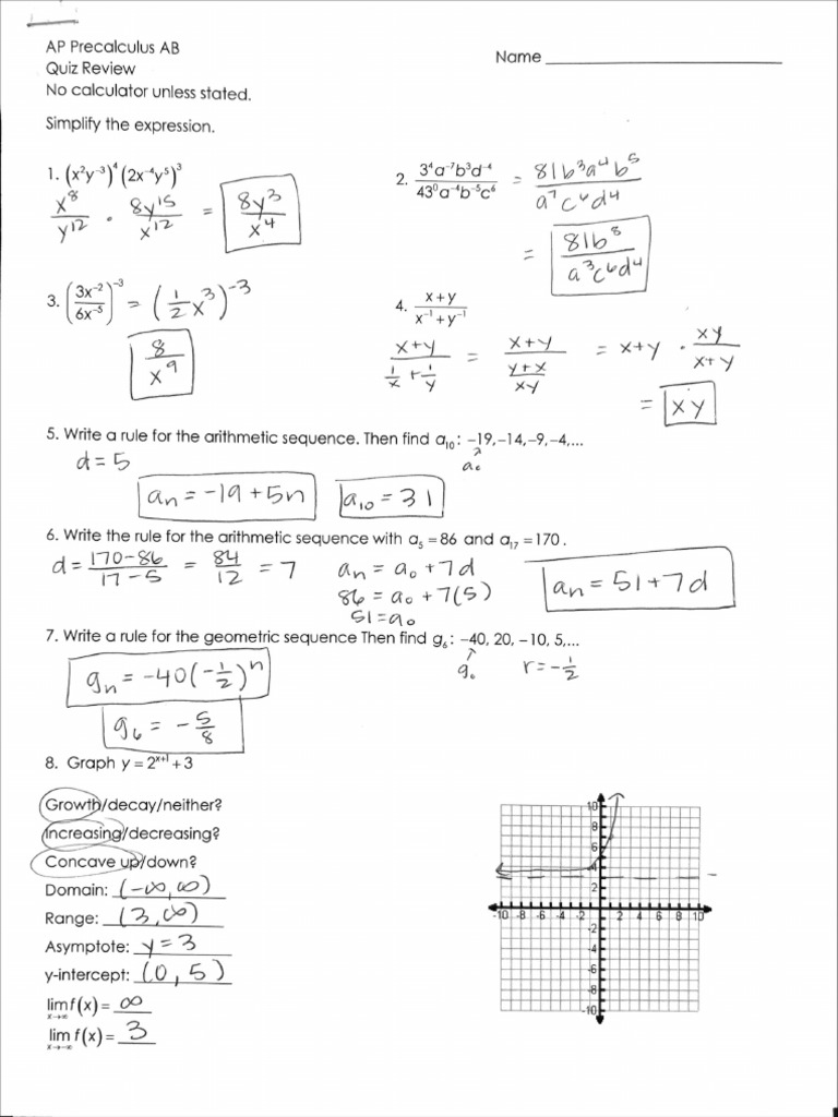 Quiz Review Key | PDF