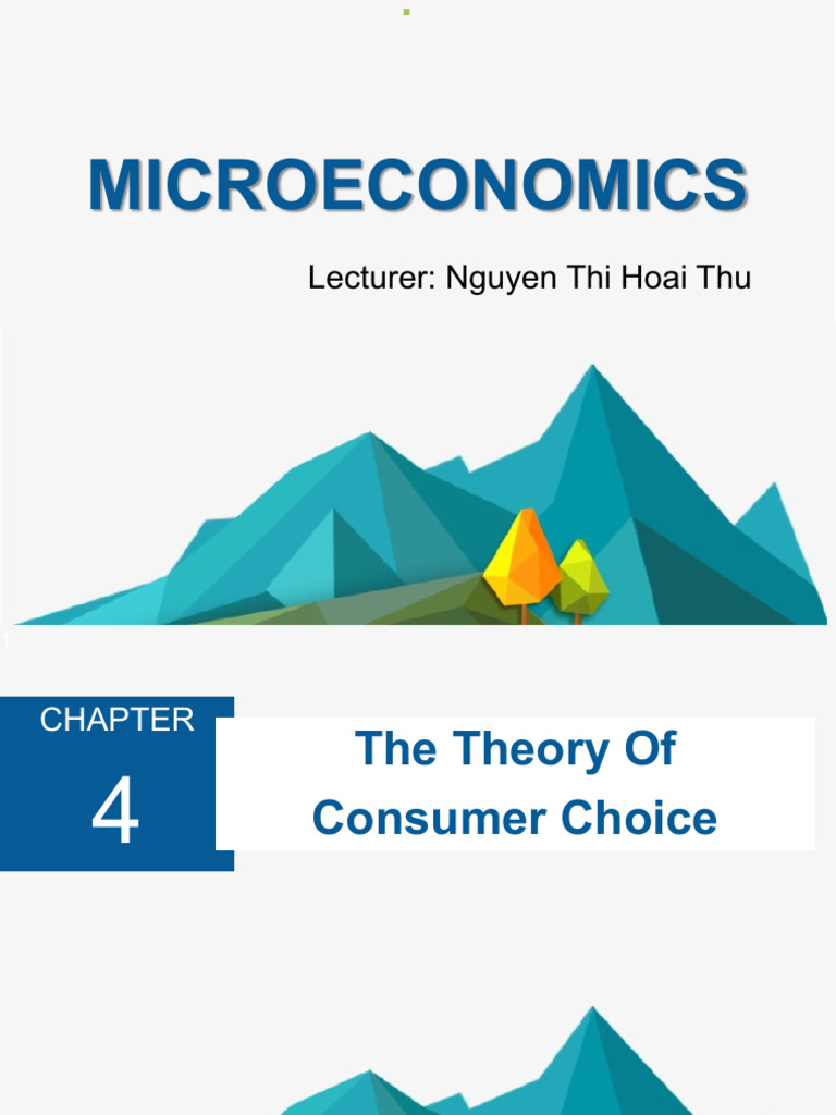 Ch4 Handout The Theory of Consumer Choice | PDF | Labour Economics | Consumer Behaviour