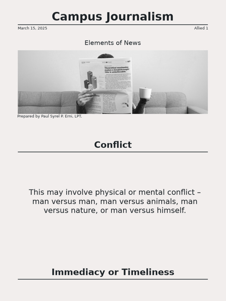 Allied - Elements of News | PDF | News | Romance (Love)