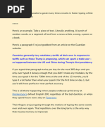 14-Day English Typing Practice Plan | PDF
