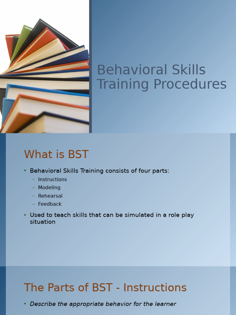Chapter 12 - Behavioral Skills Training Procedures | PDF | Learning | Behavior